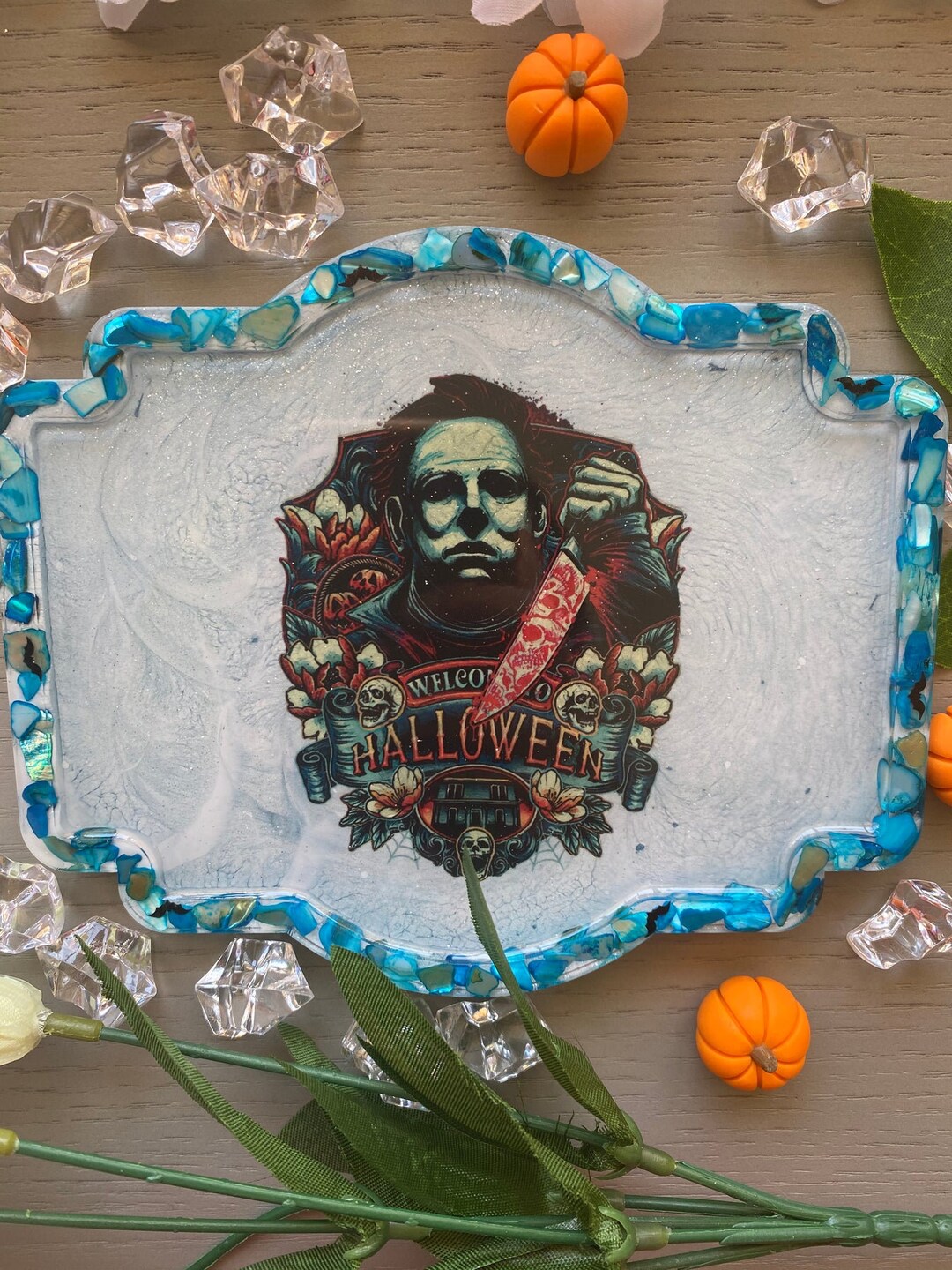 Horror Tray, Slasher Film Tray, Anniversary Gift for Him, Horror Home ...