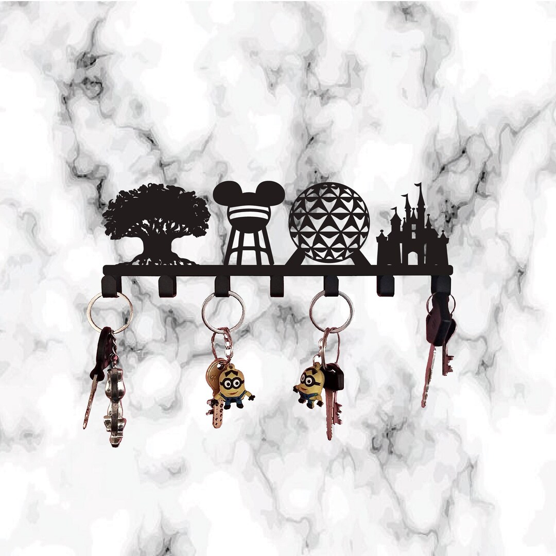 Metal Disney Parks Key Holder Mickey Key Holders Disney World Key Hook ...