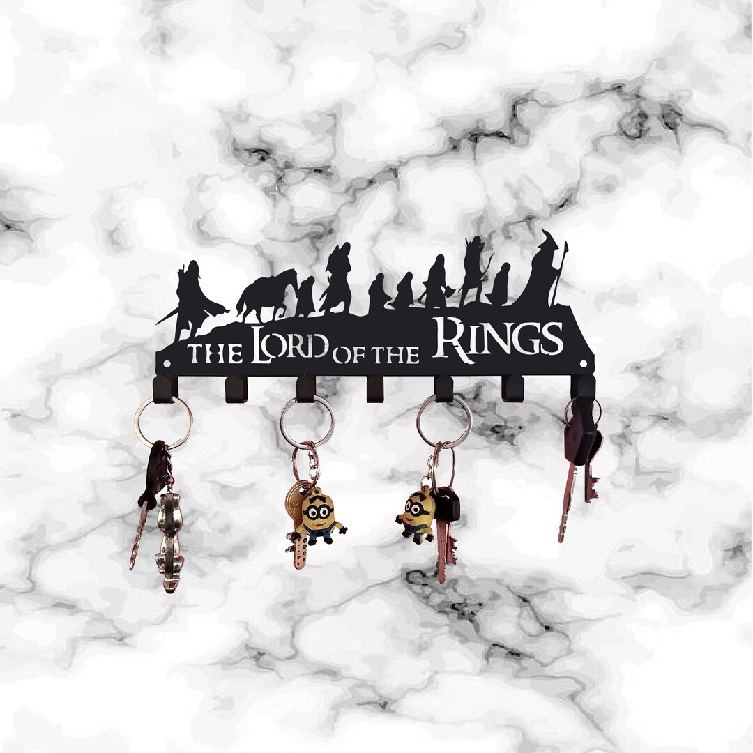 Metal the Lord of the Rings Key Holder, LOTR Key Holder, Lord of Rings ...
