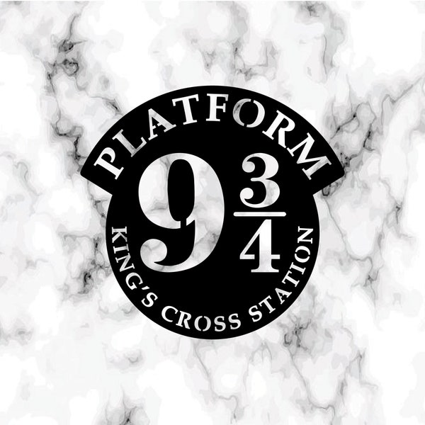 Platform 9 3 4 Sign - Etsy