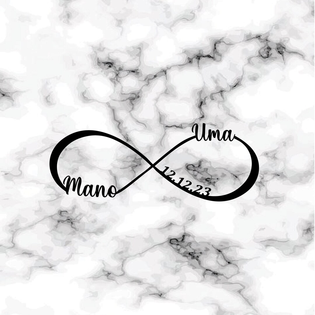 Personalized Infinity Metal Sign, Love Symbol, Wedding Anniversary Gift ...