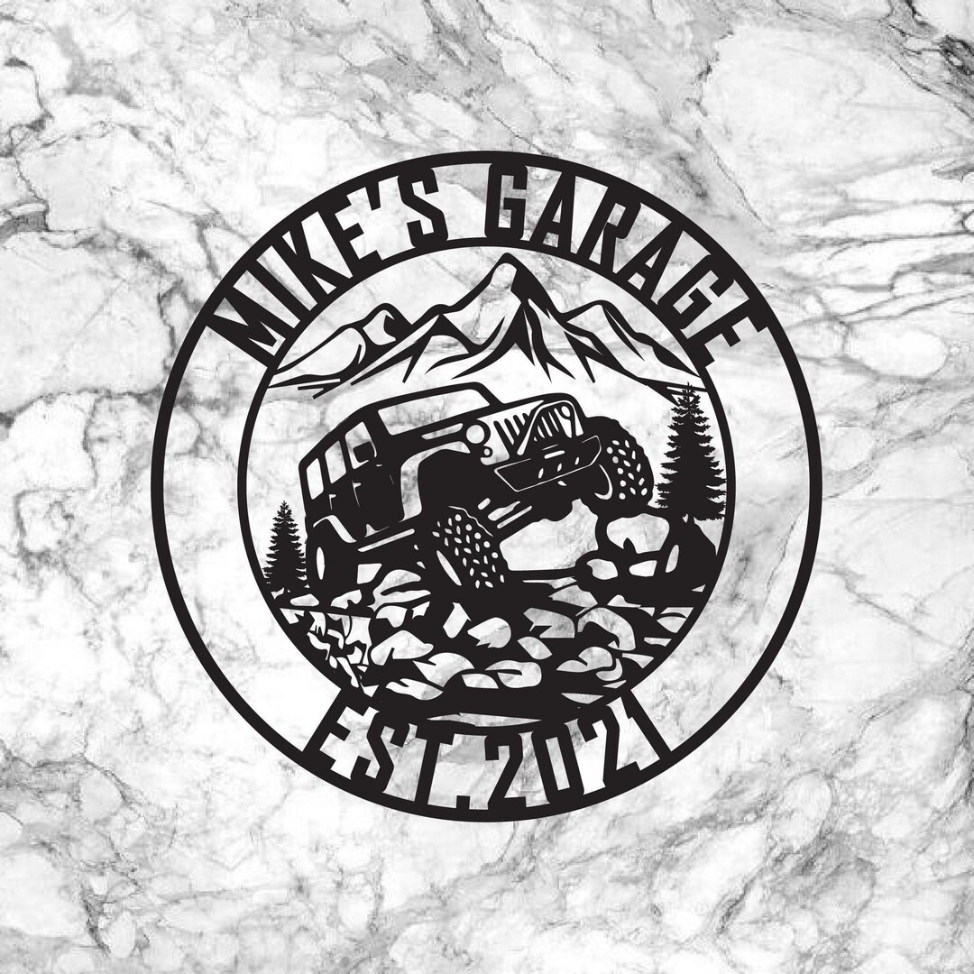 Custom Garage Metal Sign, Garage Sign, Personalize Garage Metal Sign ...