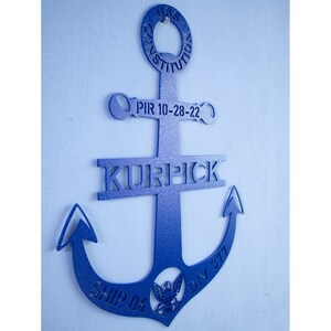 Custom Navy Boot Camp Sign, Custom PIR Metal Sign, Graduation Anchor ...