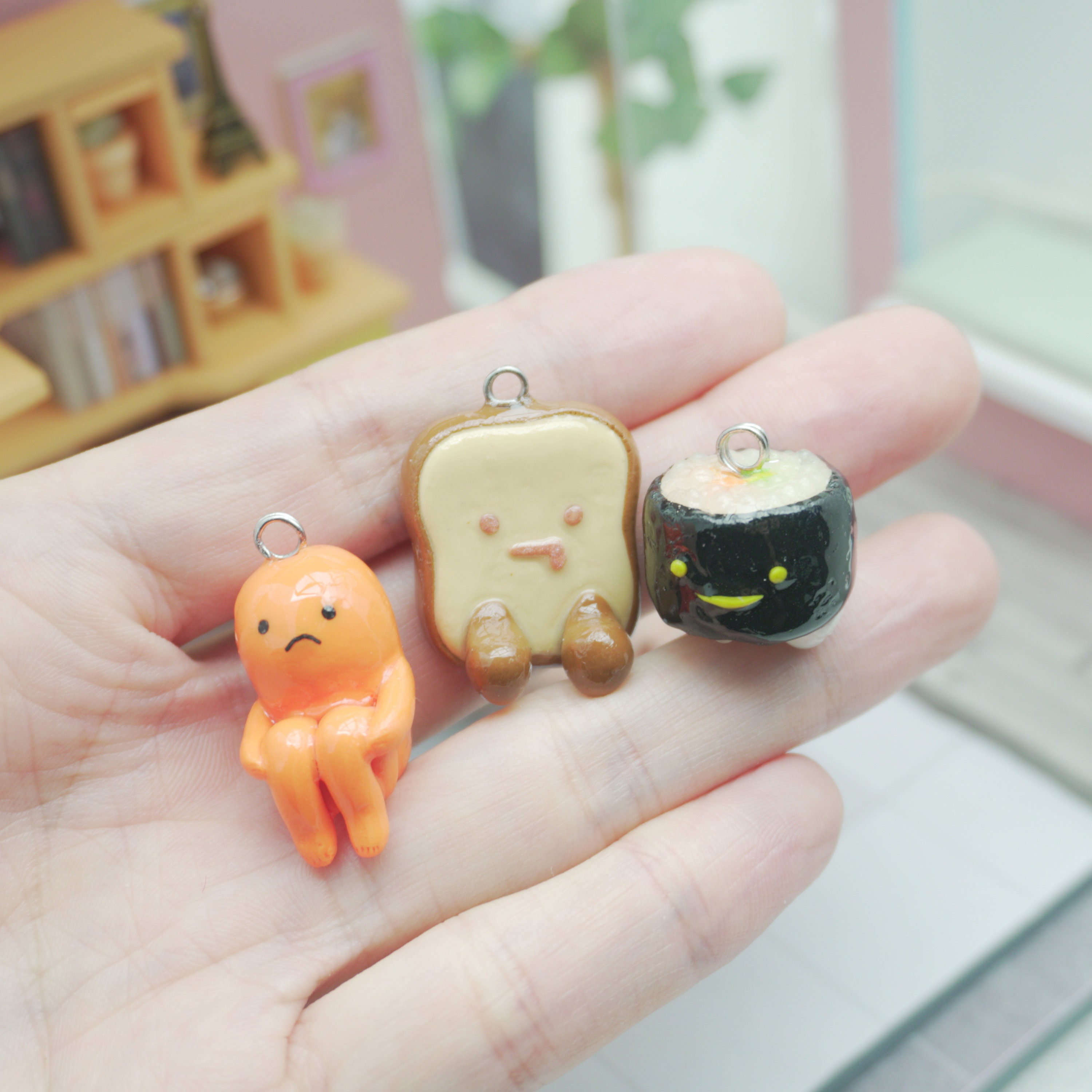 Mini Kawaii I'm Waiting Polymer Clay Charms Handmade Charms Charm Gifts ...