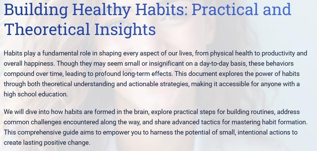 Building Healthy Habits Digital Guide | Self-improvement | Productivity ...