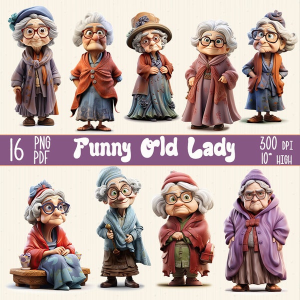 Grumpy Old Lady Digital Art - Etsy
