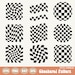 SVG PNG Wavy Checkered Pattern, Checkerboard, Retro Wavy Background ...