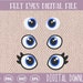 Felt Eye Files SVG PNG, Digital Download, Layered Svg, Sublimation Png ...