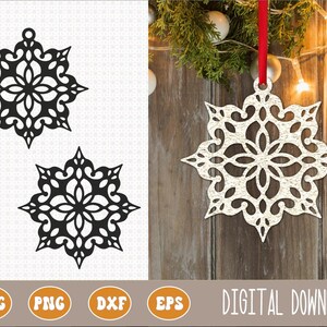 Christmas Clipart SVG PNG DXF, 9 Snowflakes Svg, Xmas Snowflakes Design ...