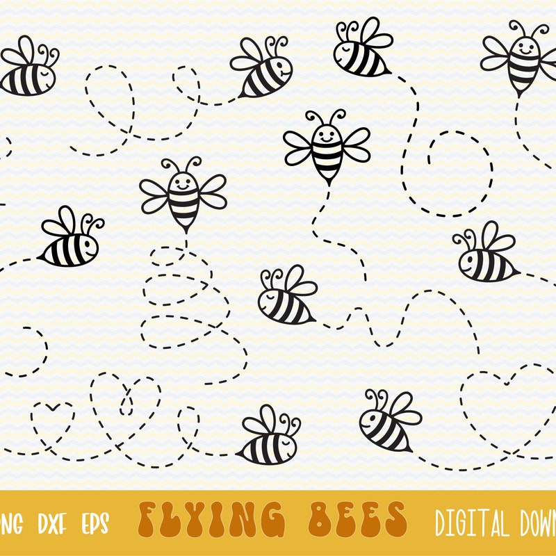 Flying Bee Svg - Etsy