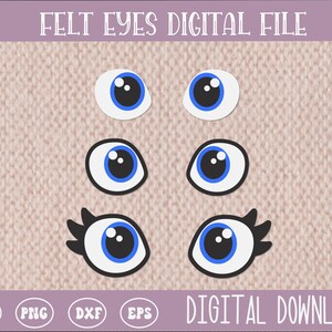 Felt Eye Files SVG PNG, Digital Download, Layered Svg, Sublimation Png ...