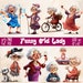 15 PNG Funny Cheerful Old Lady Clipart, Watercolor Cartoon Grandma ...