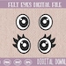 Felt Eye Files SVG PNG, Digital Download, Layered Svg, Sublimation Png ...