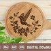 Hummingbird Board SVG, Cottagecore Cutting Board Digital File, Cutting ...