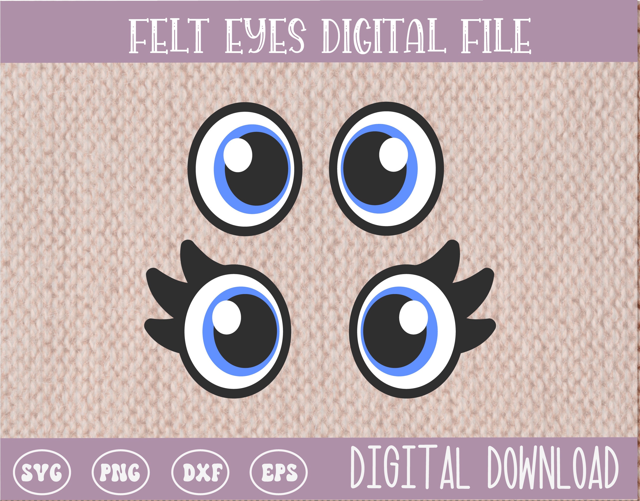 Felt Eye Files SVG PNG, Digital Download, Layered Svg, Sublimation Png ...
