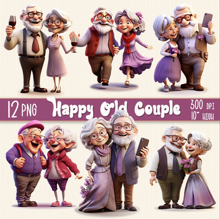 Funny Old Couples Cartoons