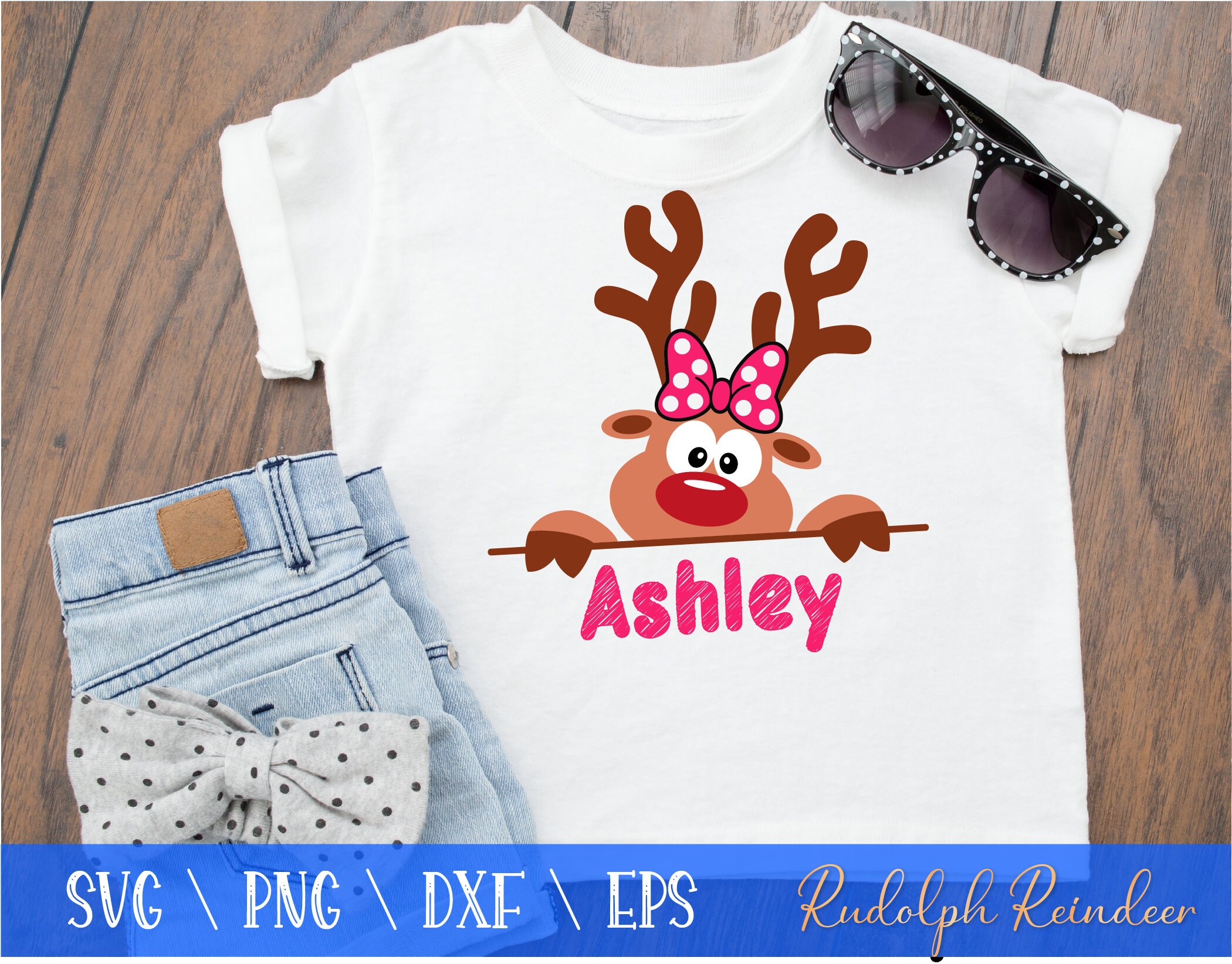 Ciervo de dibujos animados que mira fijamente Rudolph SVG PNG Caras del ...