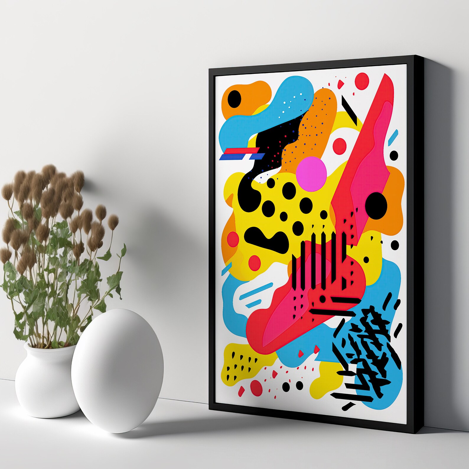 Retro Abstract Art Print INSTANT DOWNLOAD Gallery Wall Art Printable ...
