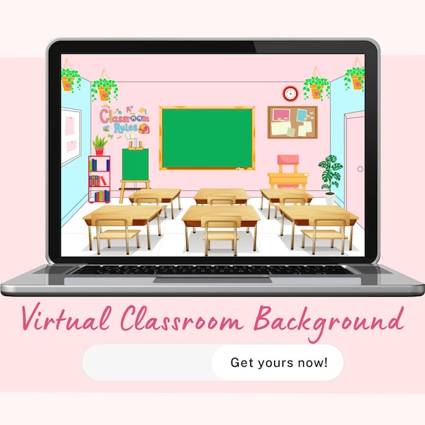 Virtual Classroom Background - Etsy