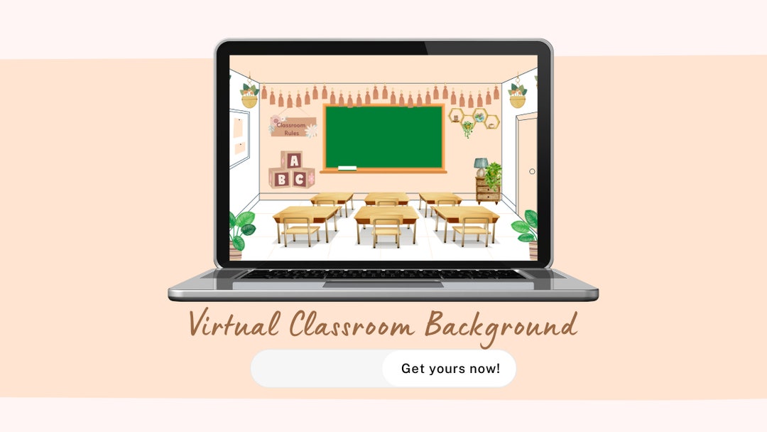 Virtual Classroom Background - Etsy