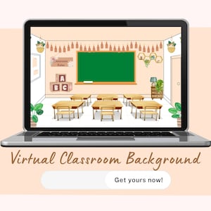Virtual Classroom Background - Etsy