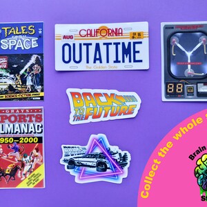 OUTATIME Delorean License Plate Sticker | Back to the Future | Gifts ...