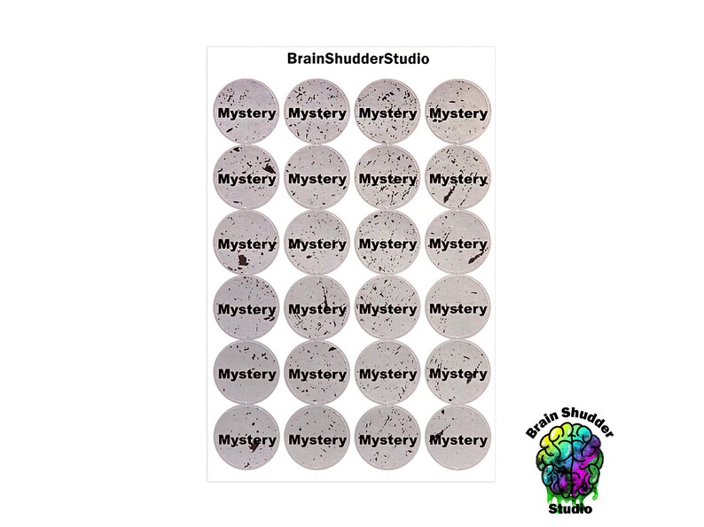 Mystery VHS Movie Labels | Round VHS Movie Label Stickers | Retro Movie ...