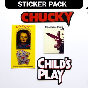 Chucky Sticker Pack | Good Guys | Child's Play | Gifts for Movie ...