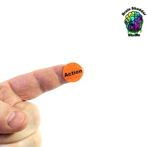Action VHS Movie Labels | Round VHS Movie Label Stickers | Retro Movie ...