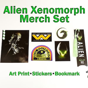 Alien Xenomorph Merch Set Alien Movie Gifts for Sci-fi Fans - Etsy