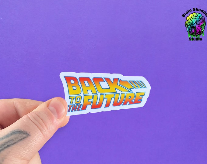 Back to the Future Delorean Sticker Classic Movie Car Side View Decal ...