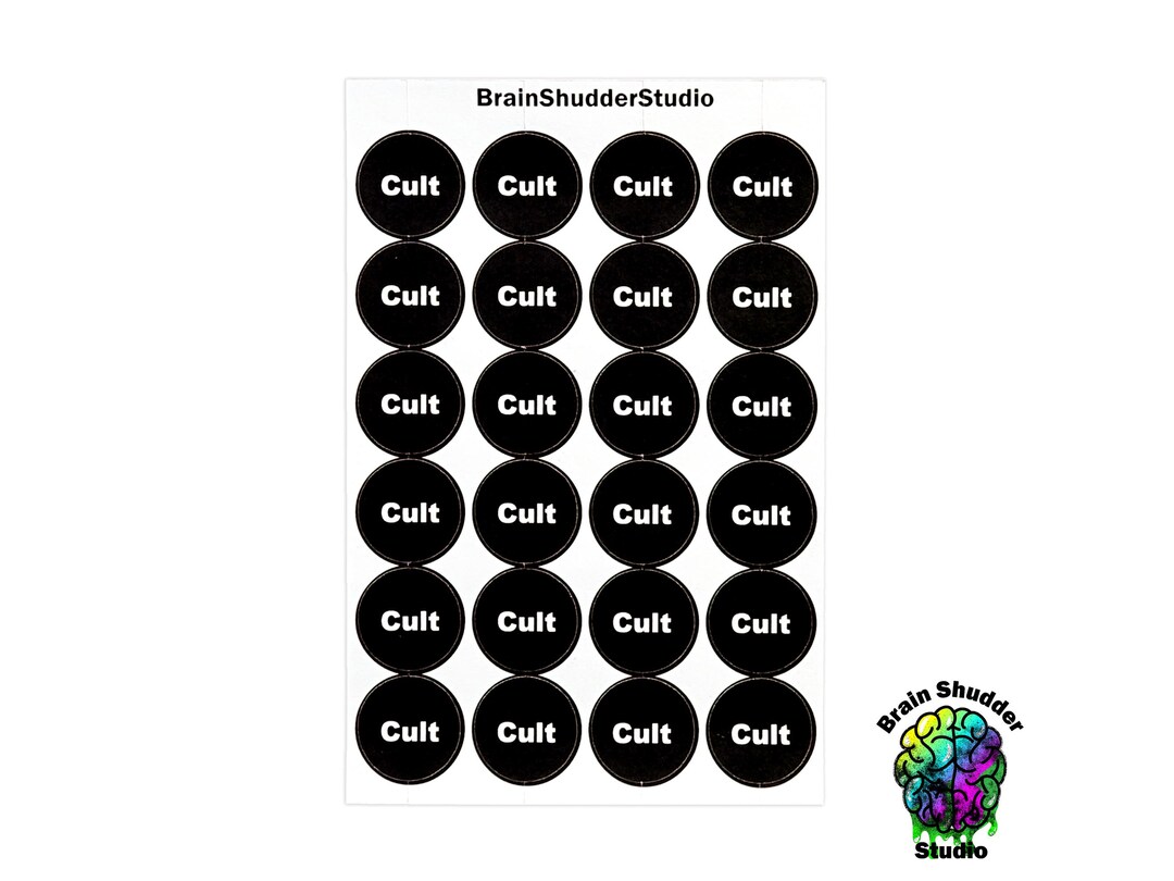 Cult VHS Movie Labels | Round VHS Movie Label Stickers | Retro Movie ...