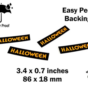 Halloween Movie Title Sticker | Gifts for Horror Movie Fans - Etsy