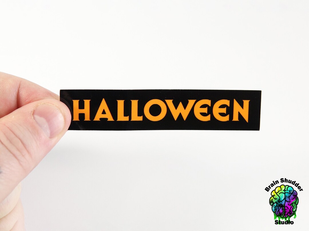 Halloween Movie Title Sticker | Gifts for Horror Movie Fans - Etsy
