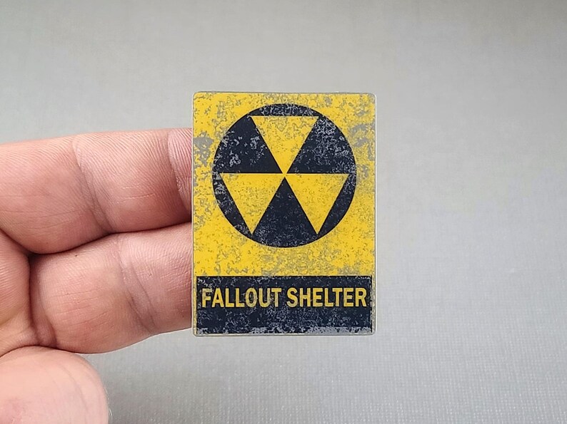 Nuclear Fallout Stickers Easy Peel Die Cut Fallout Shelter - Etsy