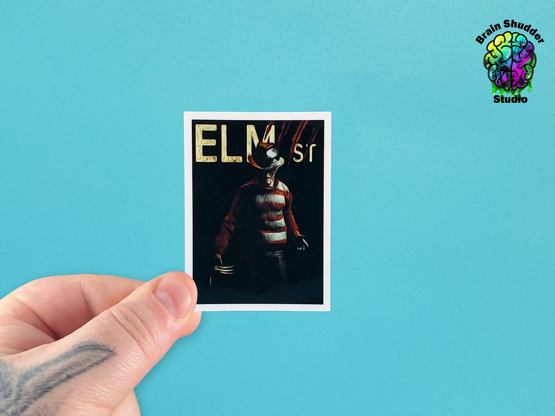 Elm St Sticker | Freddy Krueger | Gifts for Horror Movie Fans - Etsy