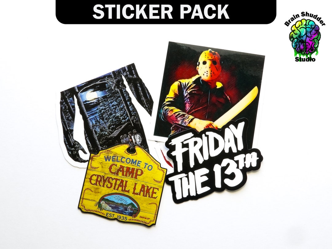 Friday the 13th Sticker Pack | Gifts for Horror Movie Fans - Etsy