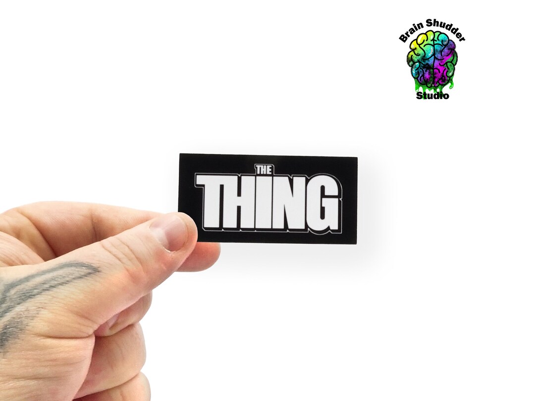 The Thing Title Sticker | Classic Horror Monsters - Etsy