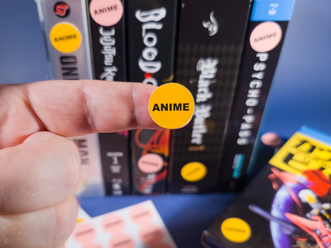 Orange Anime Movie Labels | Round Movie Label Stickers | Retro Movie ...