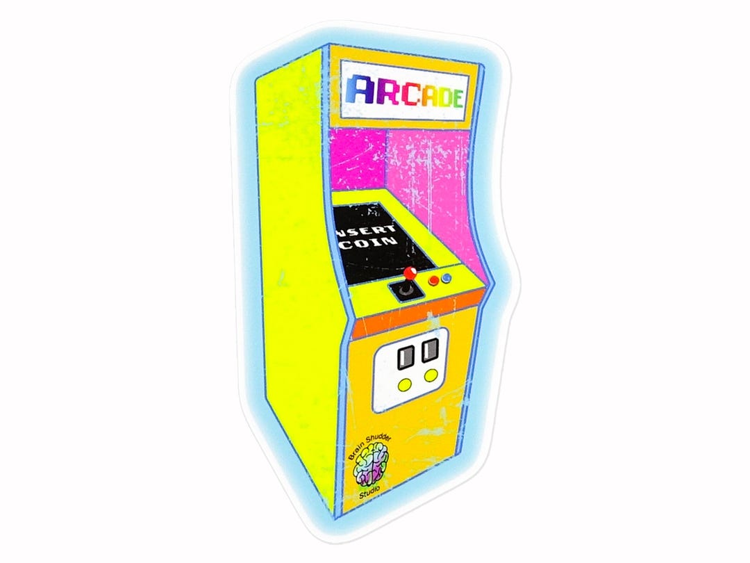 Arcade Machine Sticker | Gaming Stickers | Gifts for Gamers - Etsy