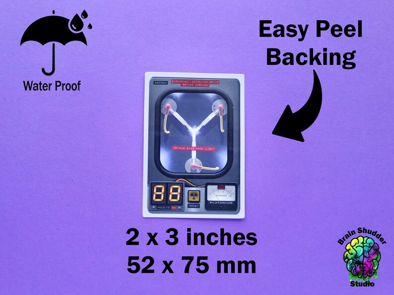 Flux Capacitor Sticker | Back to the Future | Gifts for Movie Fans - Etsy