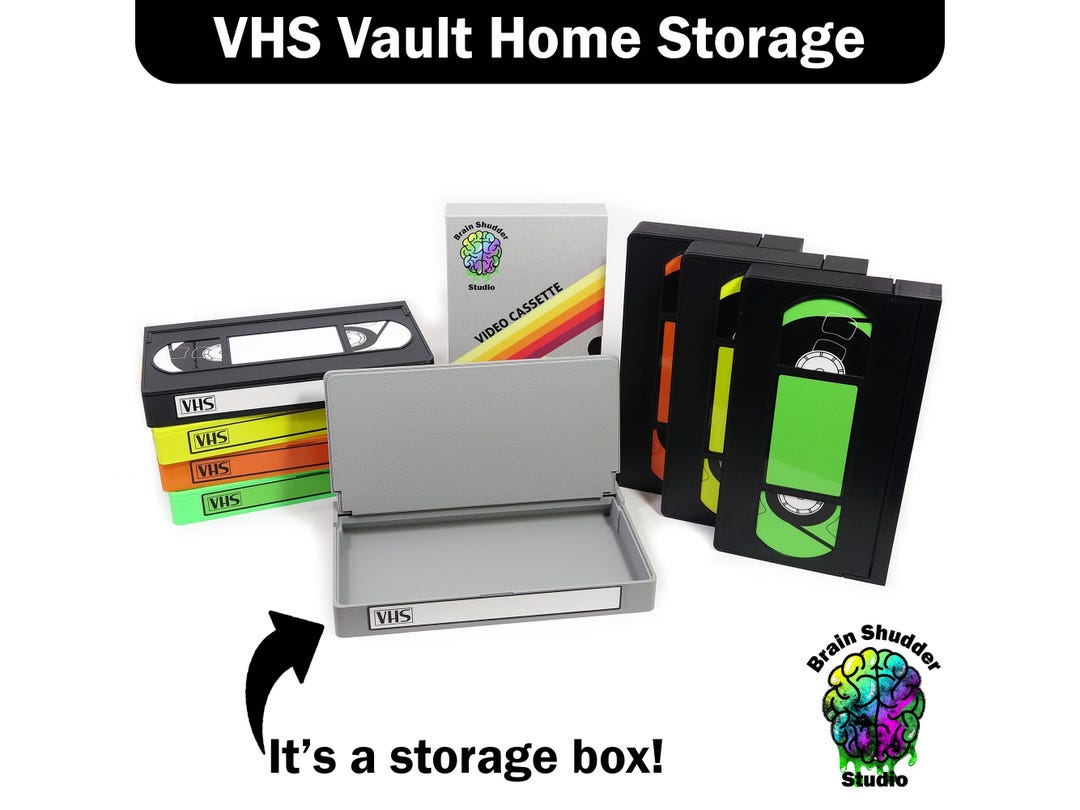 VHS Vault Home Storage - Empty | Trinket Storage Box | Gifts for Movie ...