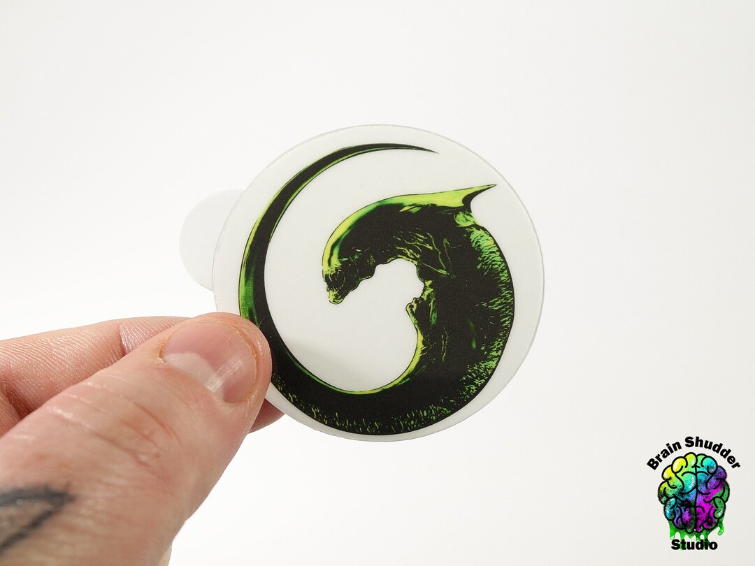 Alien Embryo Sticker Clear Background | Alien Movie | Gifts for Sci-fi ...