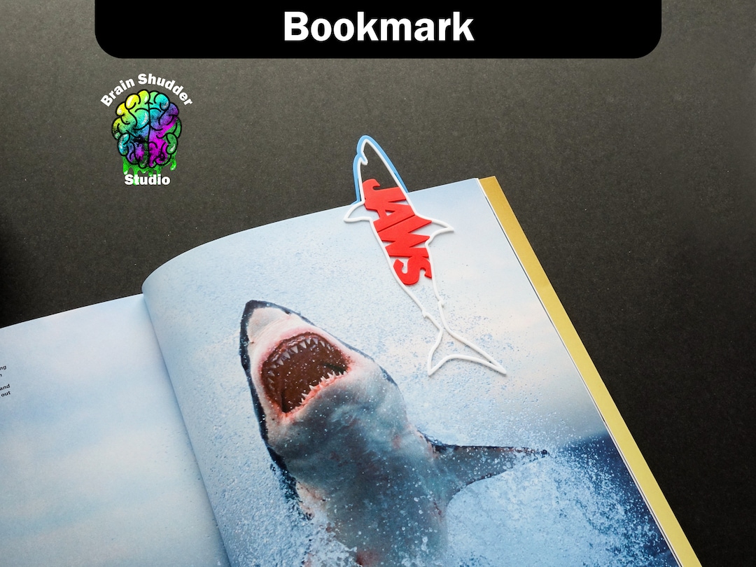 Jaws Bookmark | Shark Week | Gifts for Horror Movie Fans - Etsy
