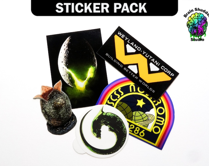 Alien Xenomorph Sticker Pack | Alien Movie | Gifts for Sci-fi Fans - Etsy