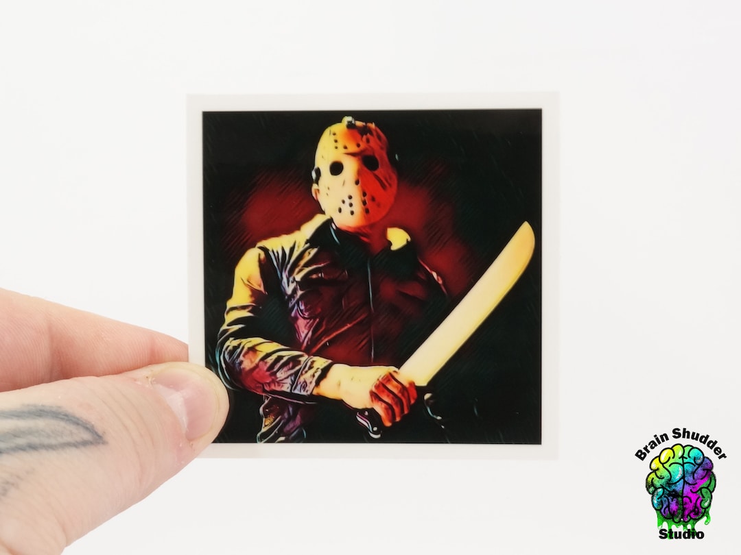 Jason Voorhees Sticker | Friday the 13th | Gifts for Horror Movie Fans ...