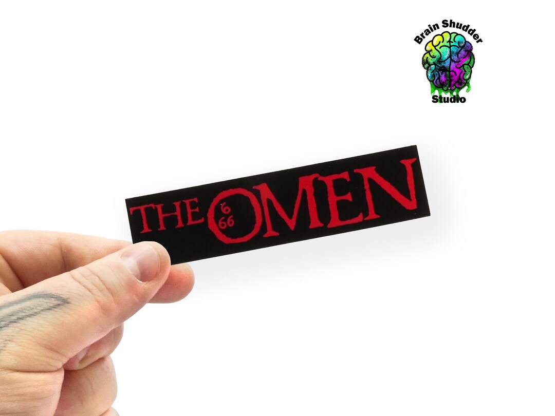 The Omen Title Sticker | Gifts for Horror Movie Fans! - Etsy