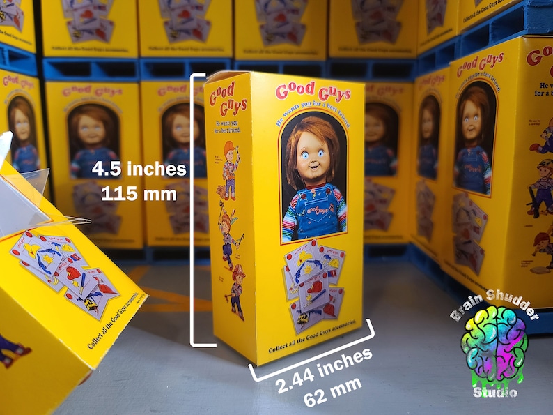 Child's Play Chucky Doll Box | Ships to You Cut, With Fold Lines Scored ...