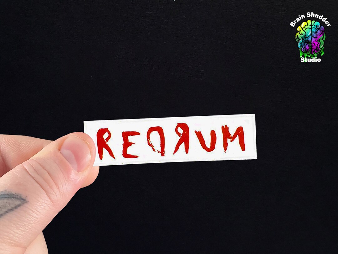 REDRUM Sticker | the Shining | Gifts for Horror Movie Fans - Etsy