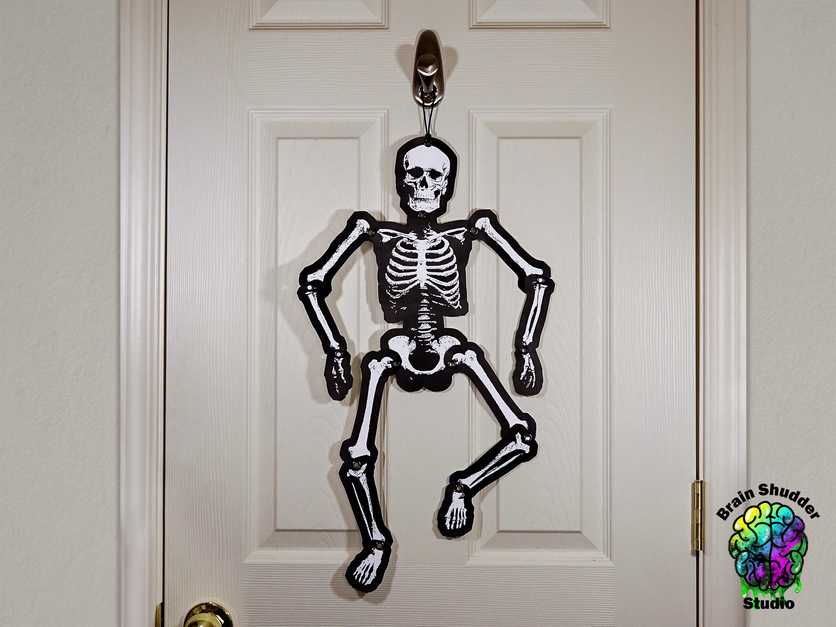 Poseable Paper Skeleton Hanging Skeleton Decoration Etsy